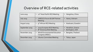 Updates from the Global RCE Network: 2018-2019 | PDF