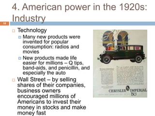 America’s rise to world power, 1890 1930 | PPTX