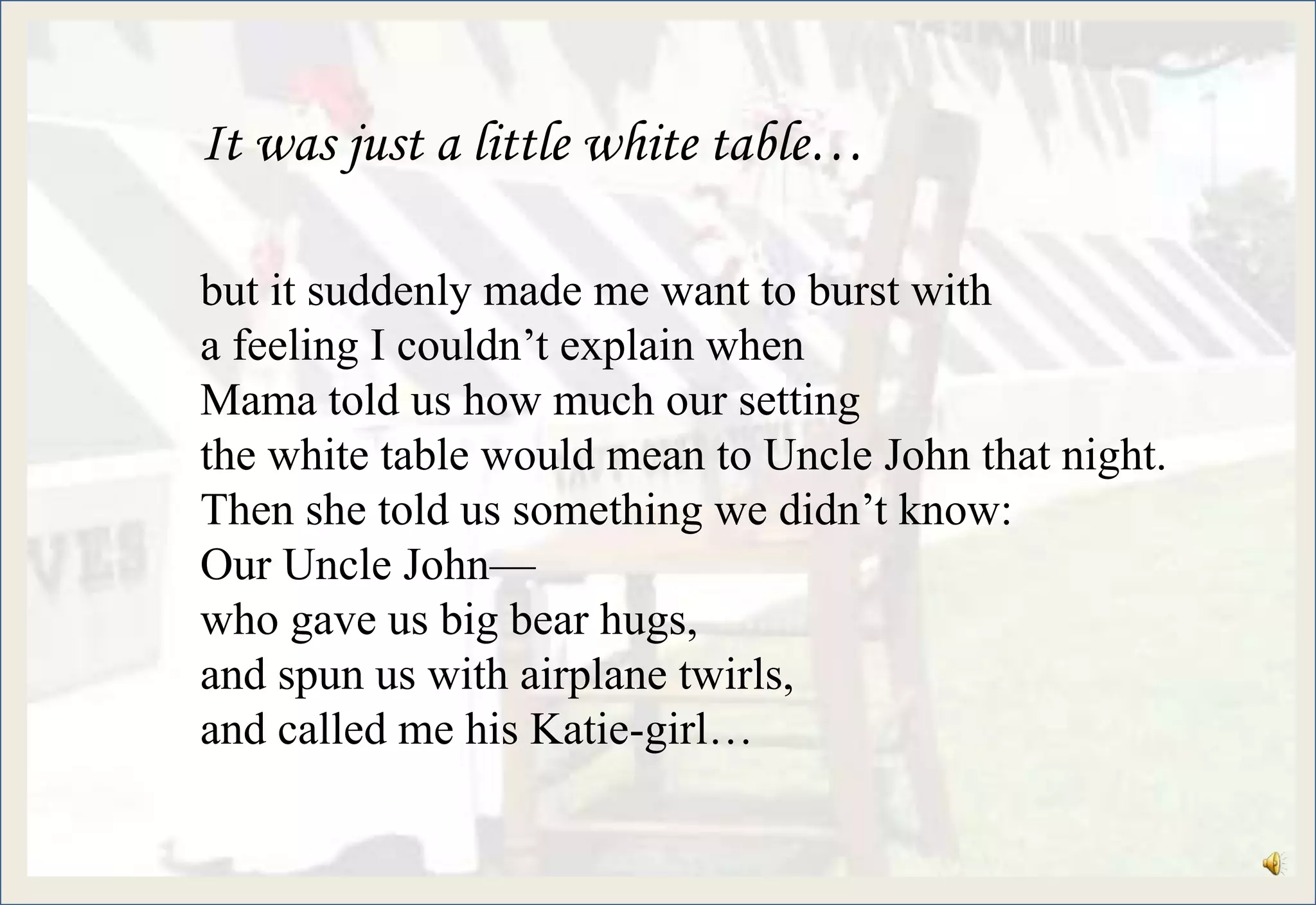 America's white table | PPTX