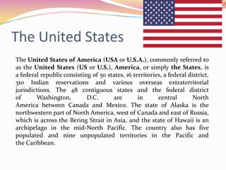 America vs england | PPTX