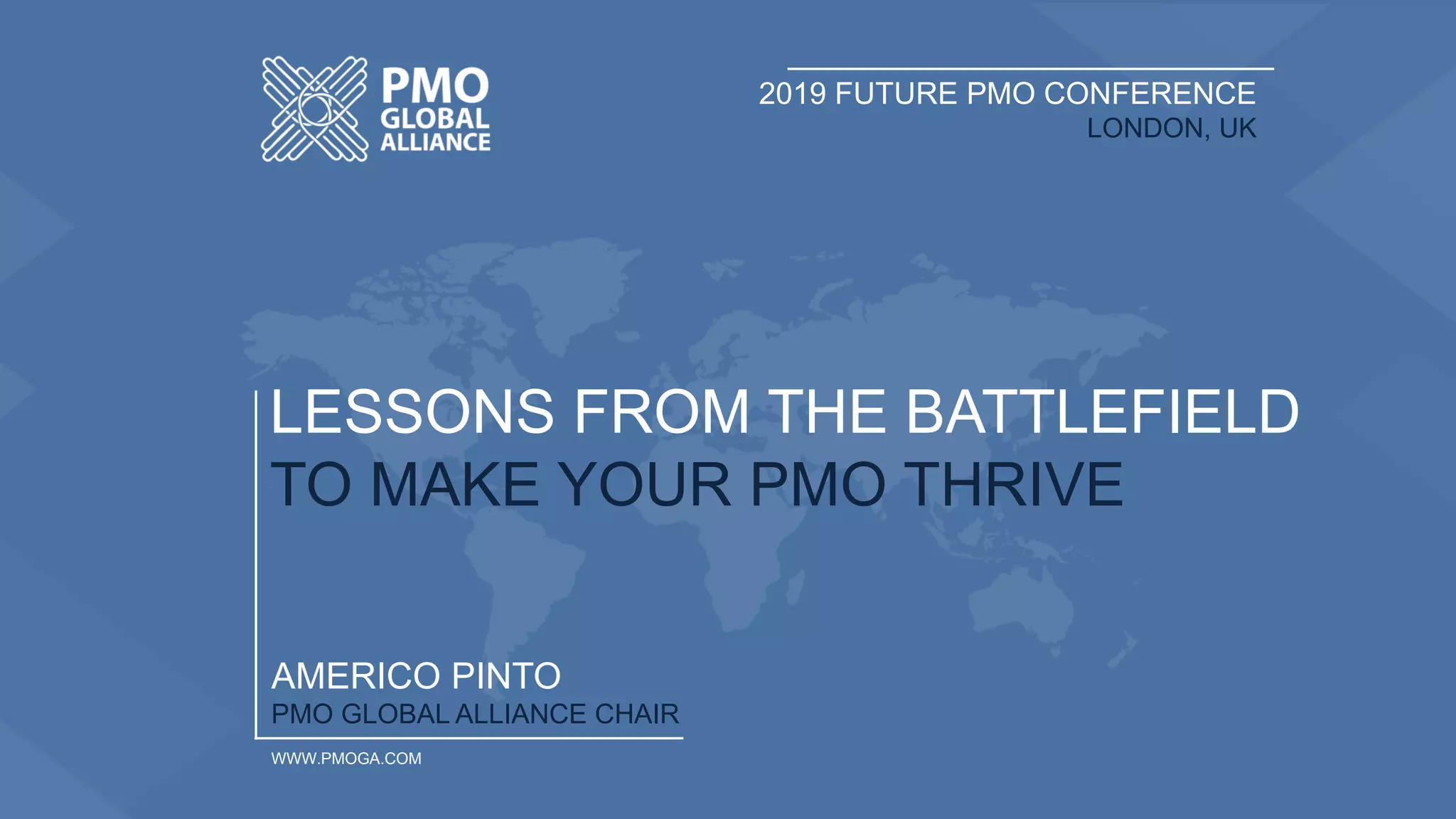 Lessons From The Battlefield - To Make Your PMO Thrive | Americo Pinto ...