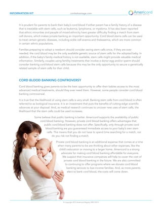 Americord information kit | PDF