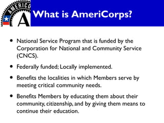 Ameri corps 101 | PPT