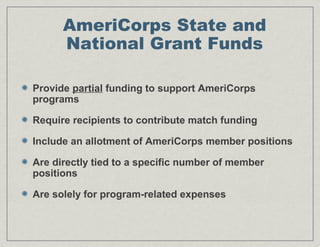 AmeriCorps Education Presentation FY2011 | PPT