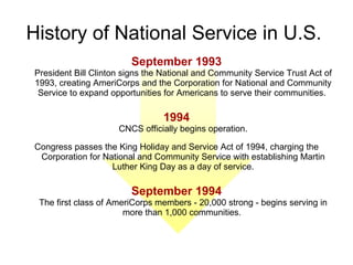 Intro to Americorps and Public Allies | PPT