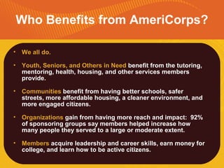 Ameri corps presentation general focus final2 | PPT