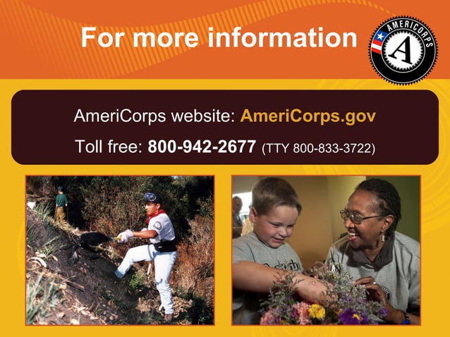 Ameri corps presentation general focus final2 | PPT