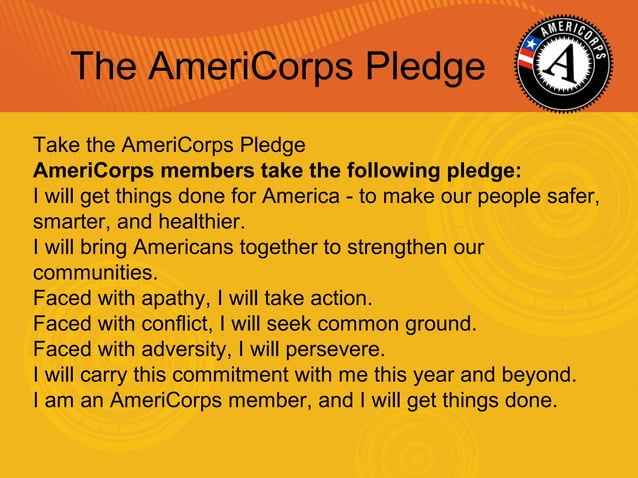 Ameri corps presentation general focus final2 | PPT