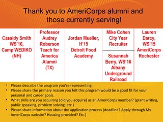 Ameri corps presentation general focus final2 | PPT