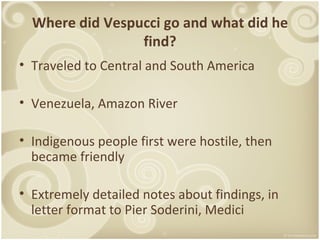 Amerigo Vespucci | PPT