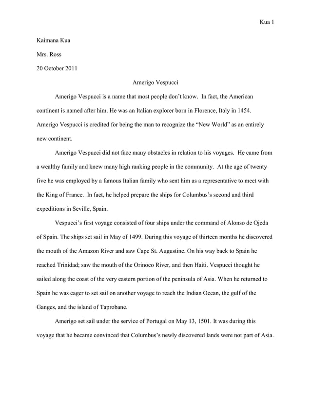 Amerigo vespucci | PDF