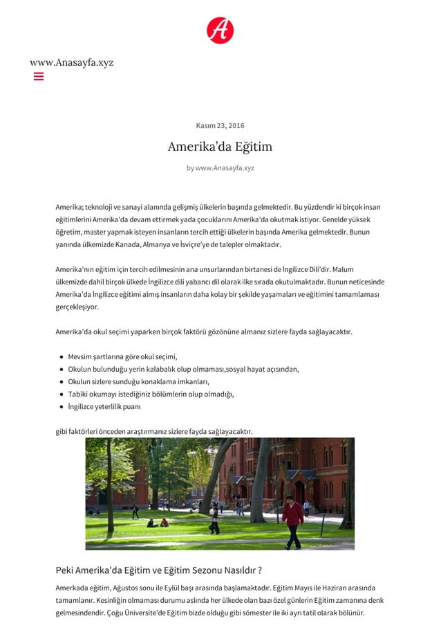 Amerikada egitim | PDF