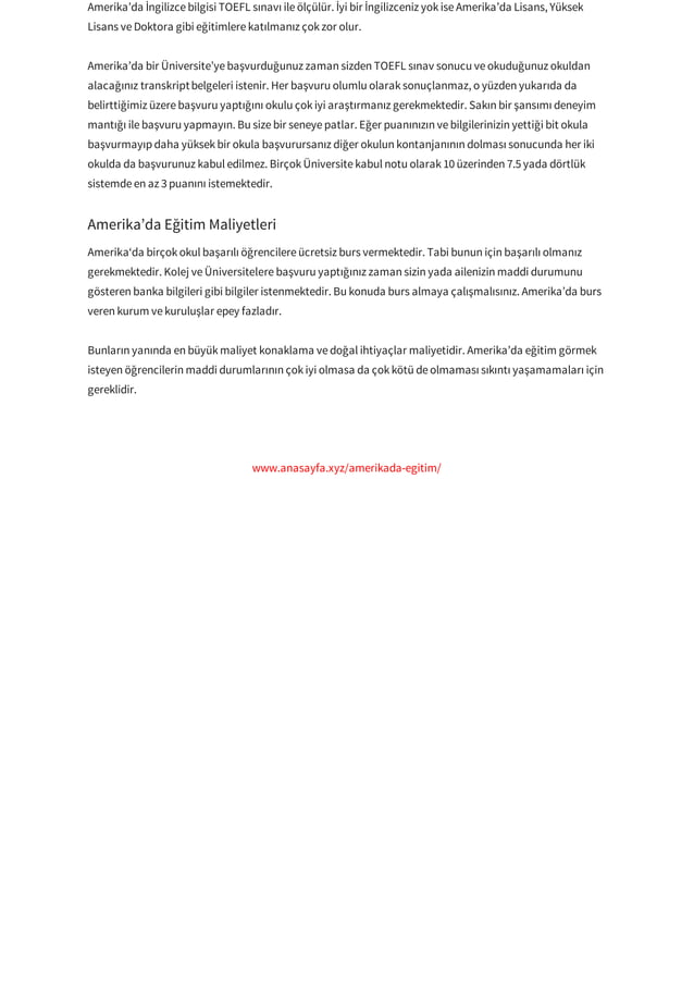 Amerikada egitim | PDF