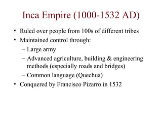 Amerindian Civilizations in Latin America | PPT