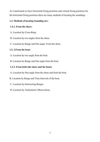 Methods of Shore Observations for Horizontal position Fixing | PDF