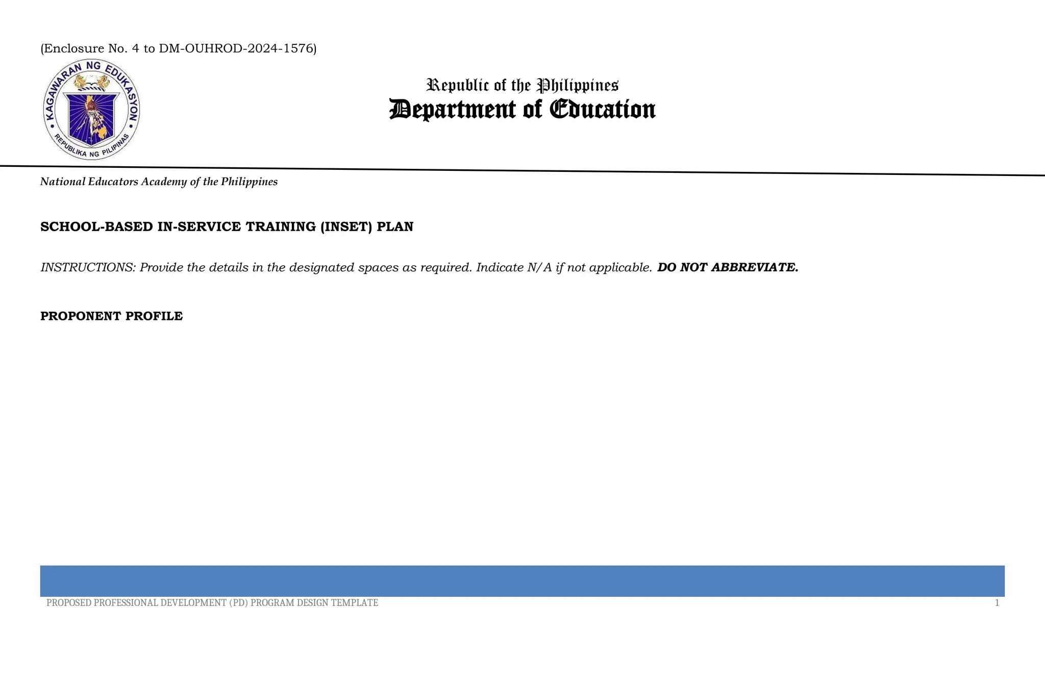 AMES1-School-Based-INSET-Plan S.Y. 2024-2025 | DOCX