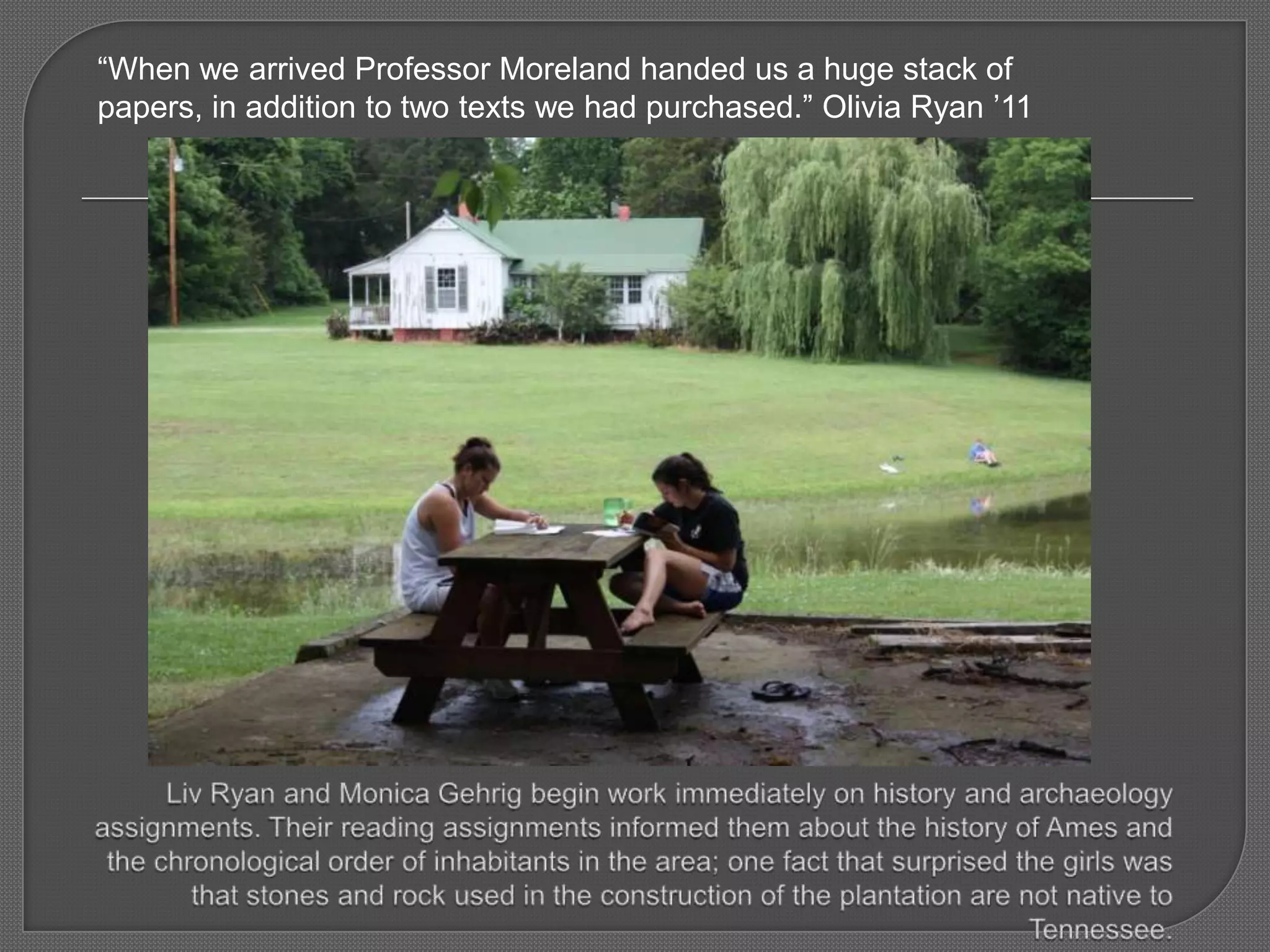 The Prehistoric Finds at Ames Plantation | PPTX