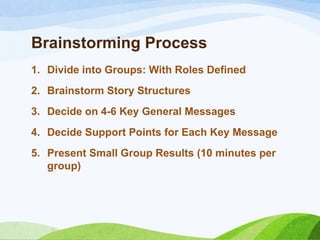 A message development process | PDF