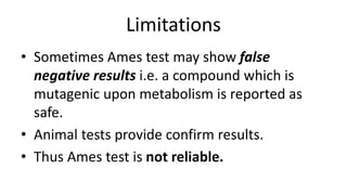 Ames test | PPTX