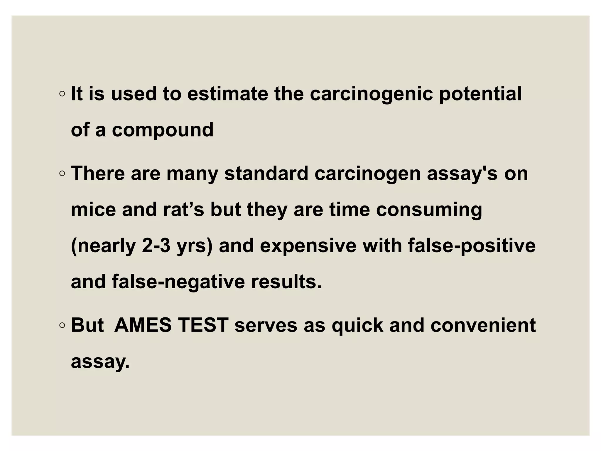 Ames test | PPTX