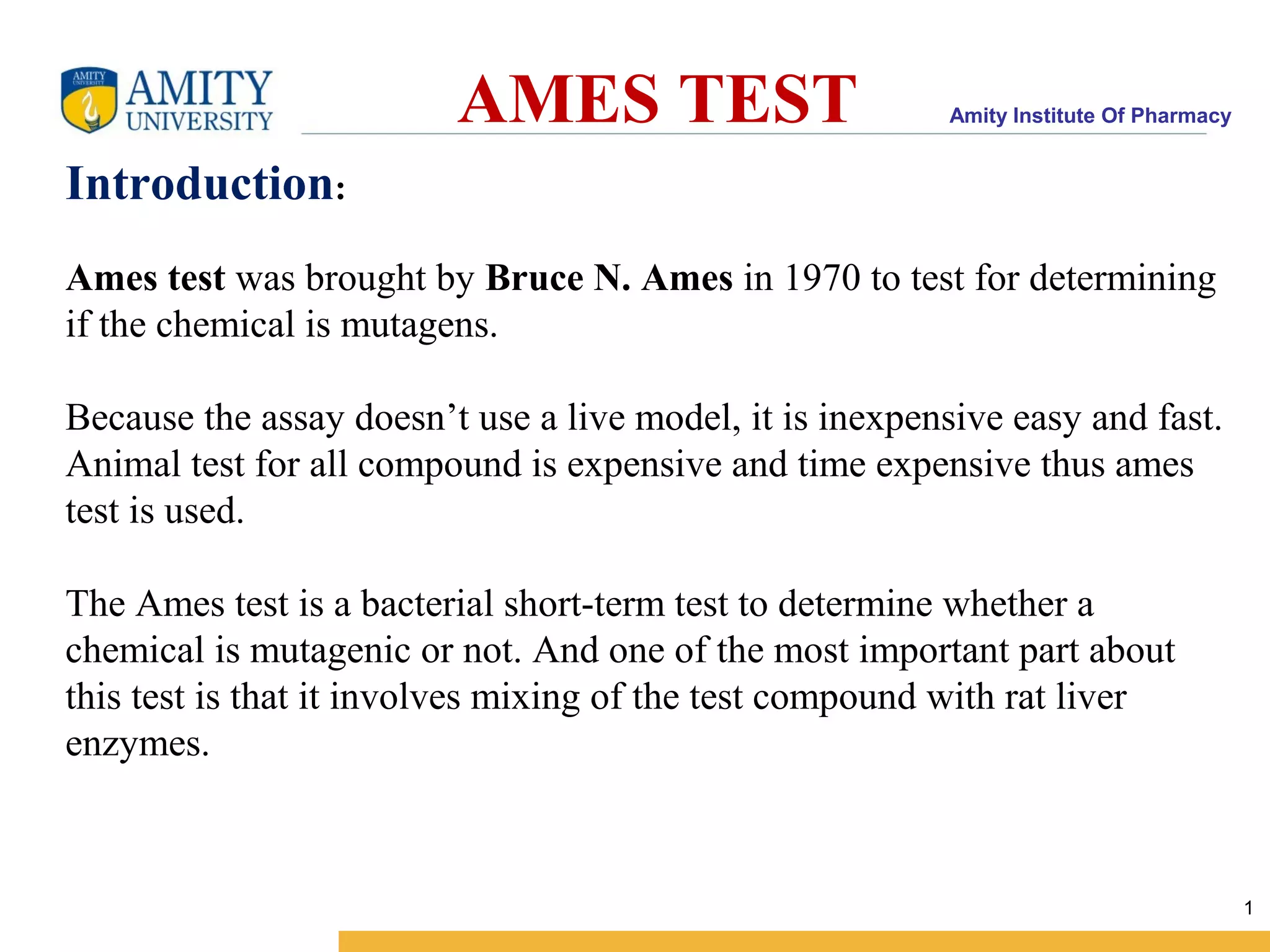 Ames test | PPT