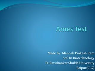 Ames test | PPTX