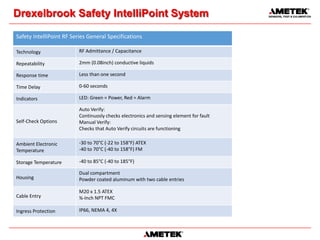 AMETEK Drexelbrook Safety IntelliPoint SIL2. | PPT