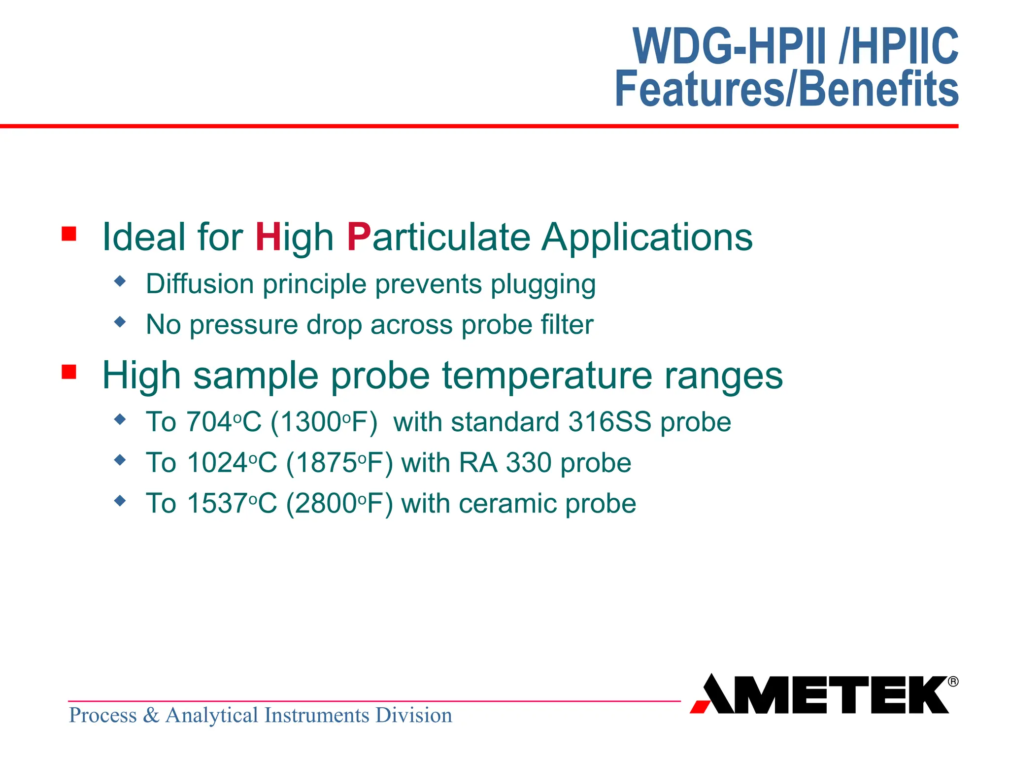 Ametek Oxygen Analysers Presentation o Oxygen analysers | PPT