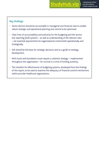 A Method For Assessing The Effectiveness Of NHS Budgeting And Its ...