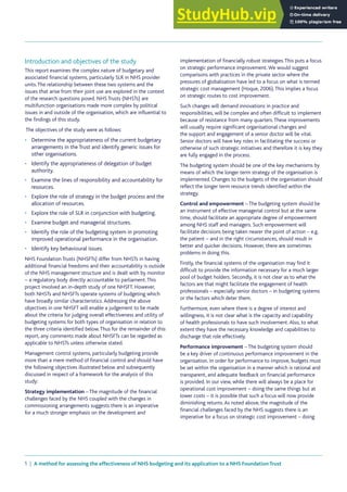 A Method For Assessing The Effectiveness Of NHS Budgeting And Its ...