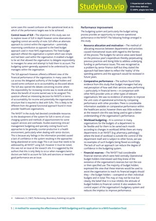 A Method For Assessing The Effectiveness Of NHS Budgeting And Its ...