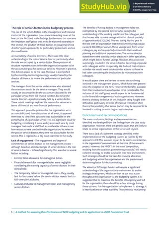 A Method For Assessing The Effectiveness Of NHS Budgeting And Its ...