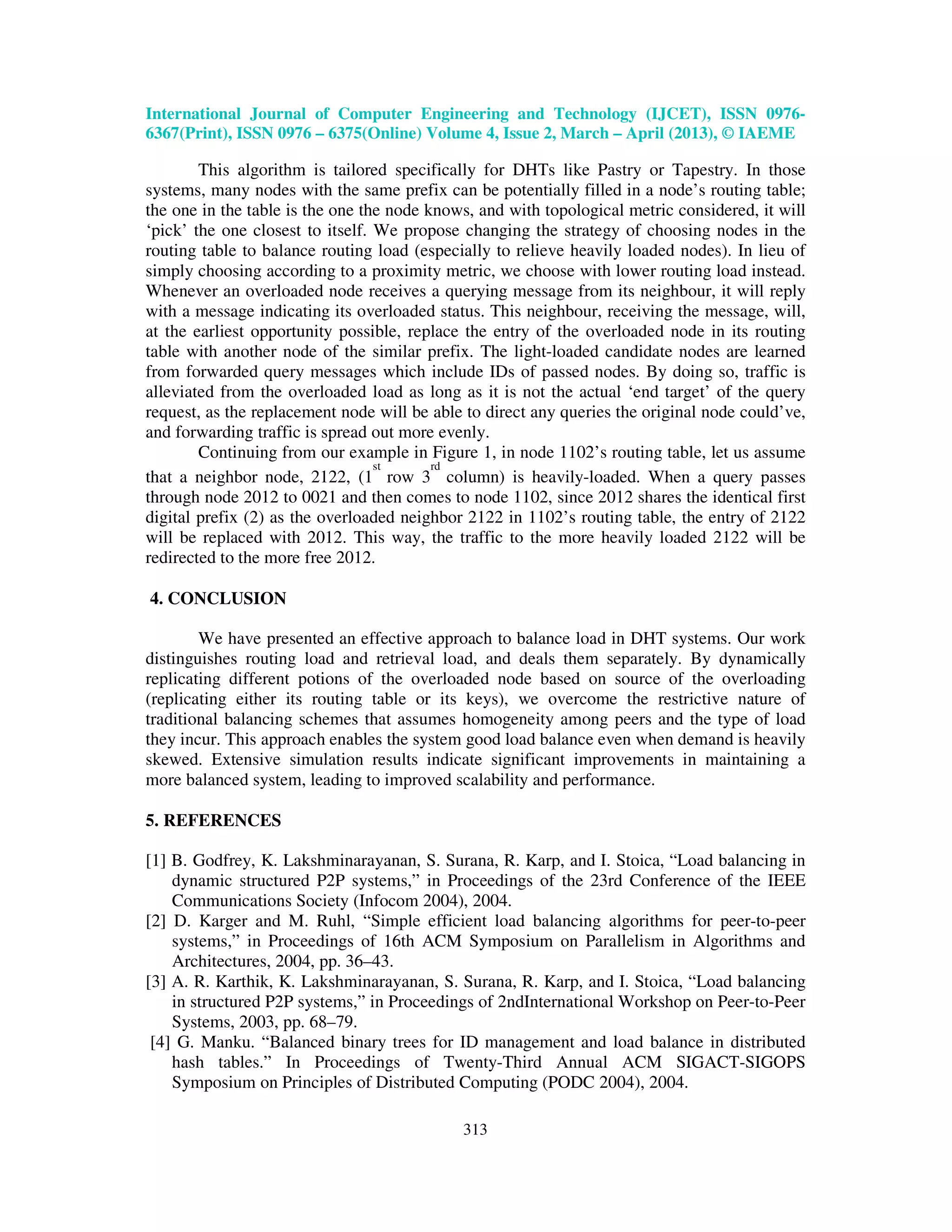 A Method For Balancing Heterogeneous Request Load In Dht Based P2 P Pdf