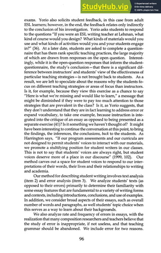 A Method For Describing Basic Writers And Their Writing Lessons From A ...