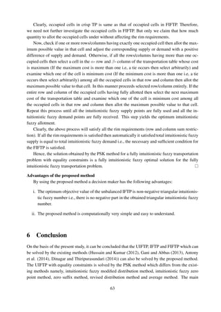A method for solving unbalanced intuitionistic fuzzy transportation problems | PDF