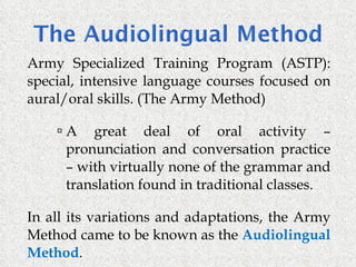 Group 2 - A methodical history of language teaching | PPT