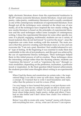 A Method Of Teaching Multimodal Creative Writing | PDF | Arts and Crafts | Hobbies & Interests