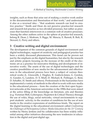 A Method Of Teaching Multimodal Creative Writing | PDF | Arts and ...