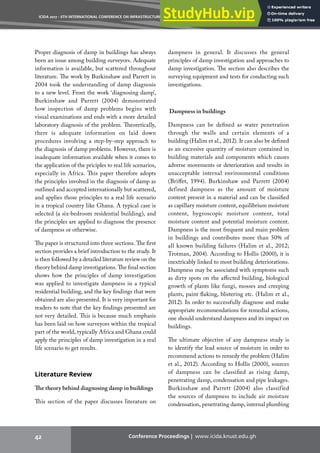 A METHODOLOGY FOR DIAGNOSING DAMP IN A TROPICAL BUILDING | PDF