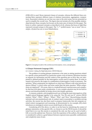 A Methodology For Generating Systems Architectural Glimpse Statements Using The 5W1H Maxim | PDF