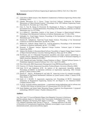 A methodology to evaluate object oriented software systems using change requirement traceability ...