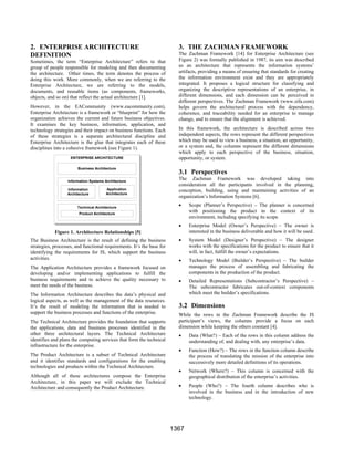 A method to_define_an_enterprise_architecture_using_the_zachman_framework | PDF
