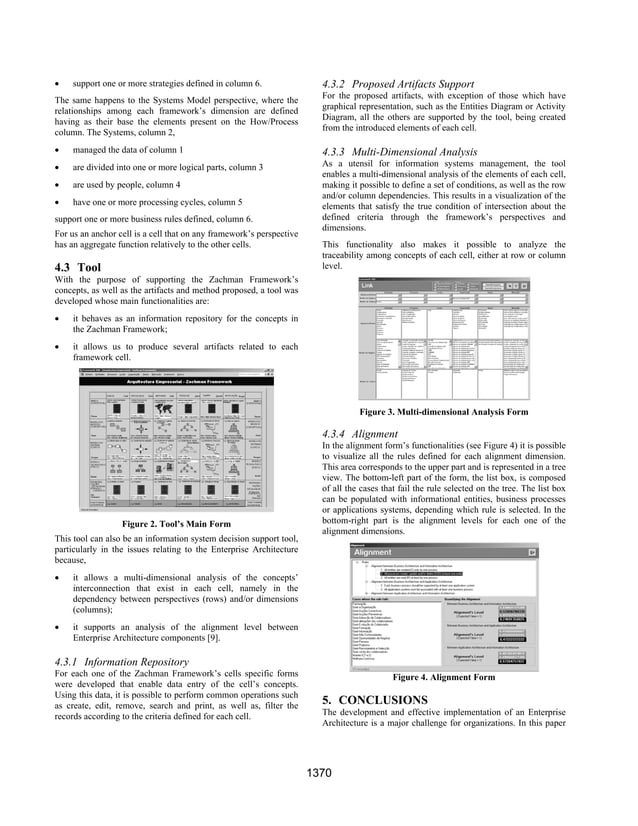 A Method To Define An Enterprise Architecture Using The Zachman Framework Pdf