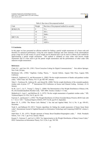 A method to determine partial weight enumerator for linear block codes | PDF