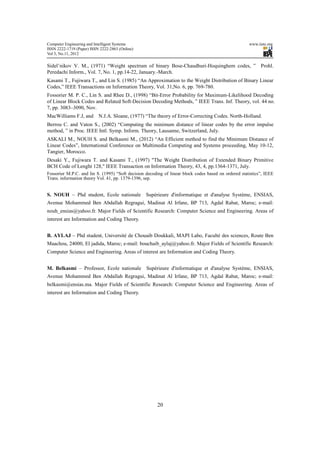 A method to determine partial weight enumerator for linear block codes | PDF
