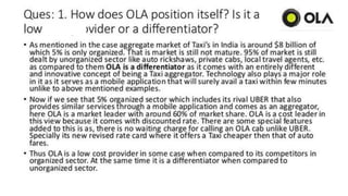 Industrial Analysis of OLA | PPTX