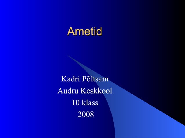 Ametid | PPT