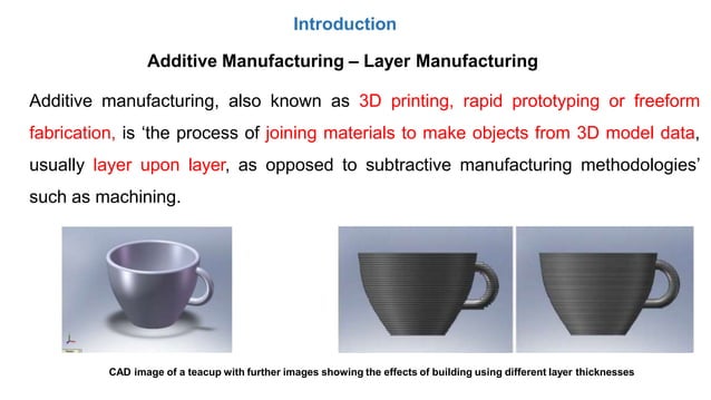 Addative manufacturing,Evolution,Pre processingpptx | PPT
