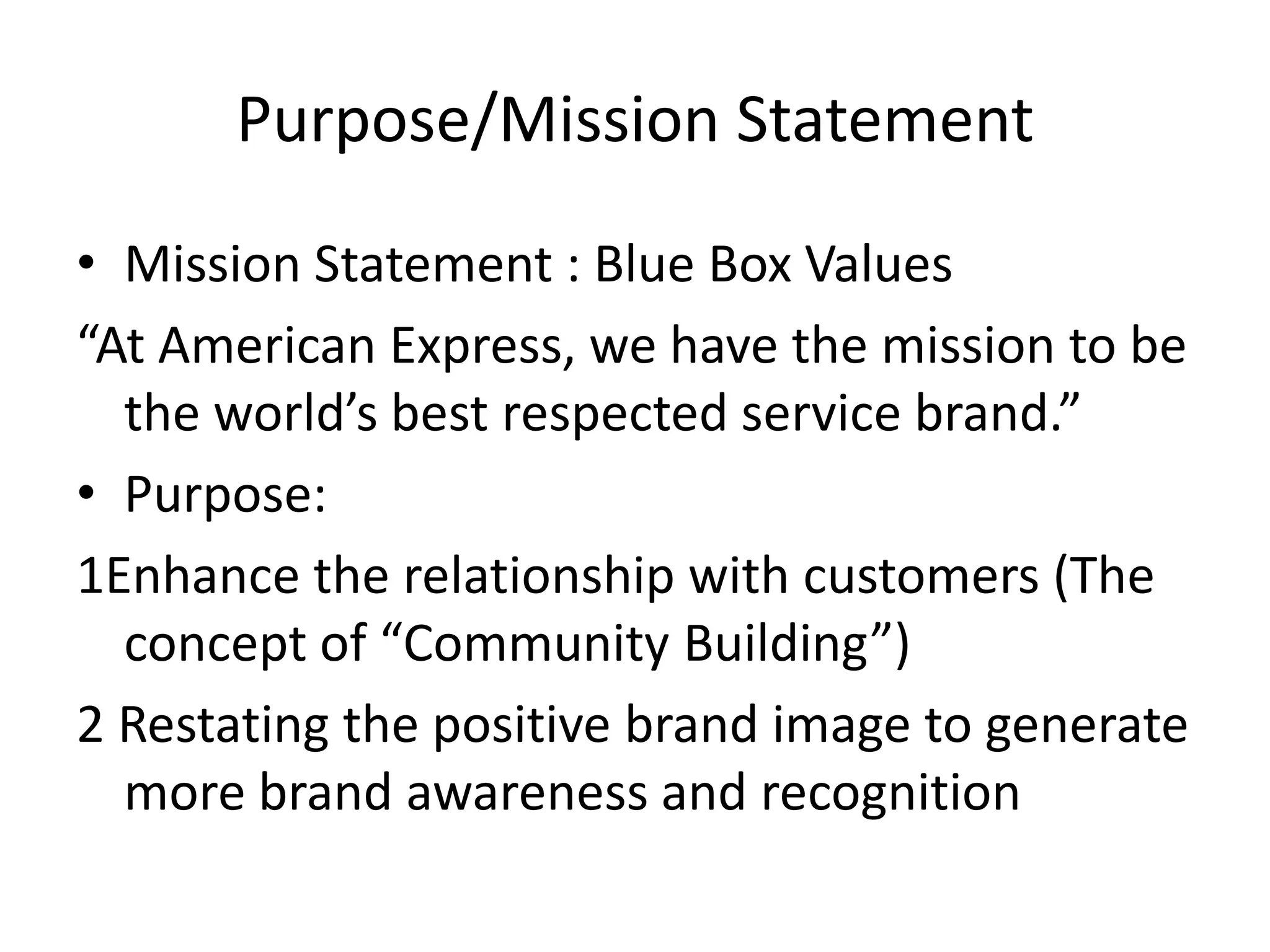 Amex marketing plan (1) | PPT