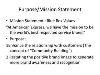 Amex marketing plan (1) | PPT